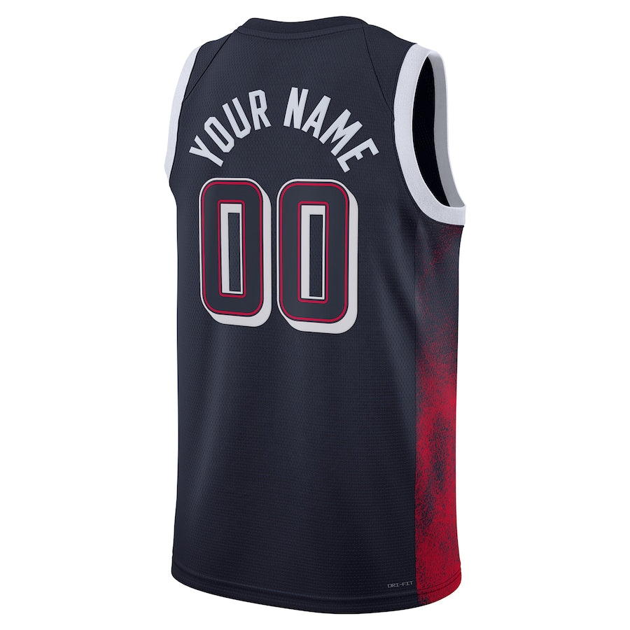 Custom USA Basketball Unisex 2024 Swingman Jersey - Navy American Bask ...