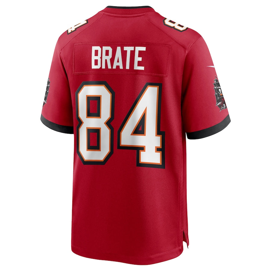 TB.Buccaneers #84 Cameron Brate Red Game Jersey Stitched American Foot ...